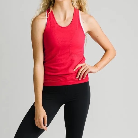 ZYIA | Tops | Zyia Red Copper Charged Tank Small | Poshmark